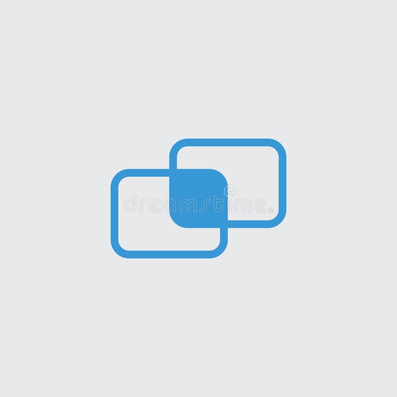 Minimalist Blue Overlapping Rectangles Stock Vector - Illustration of ...