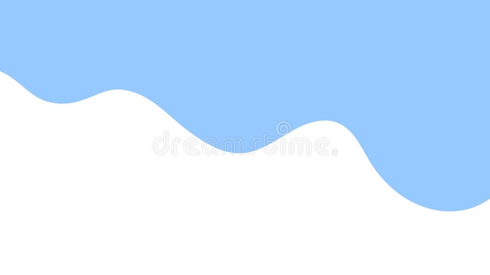 Minimalist Blue and White Wavy Abstract Banner or Header Design. Stock ...