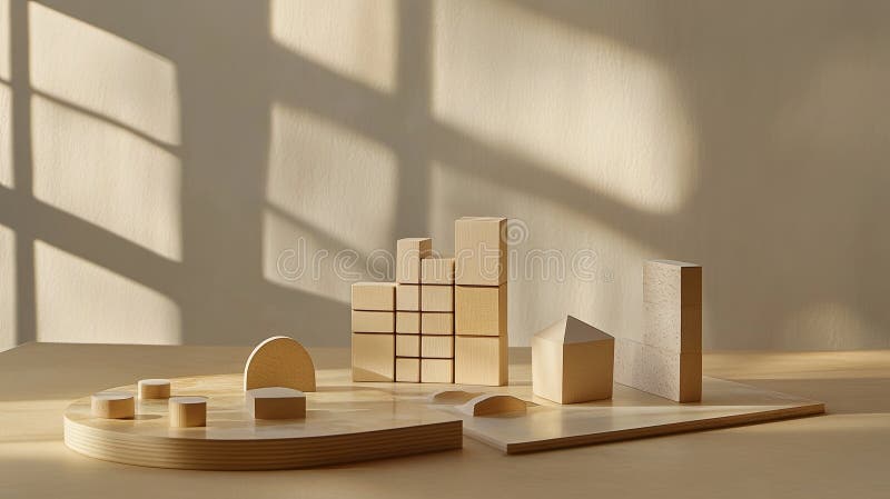 A Minimalist Board Game Setup Styled on a Neutral-colored Table ...