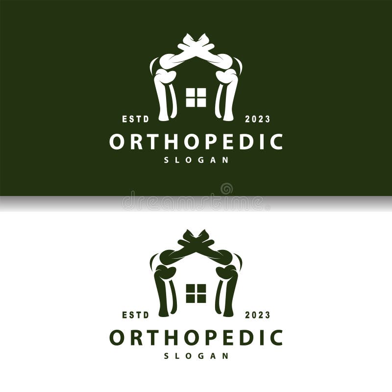 Minimalist Bone Health Logo Illustration Template Design Stock Vector ...