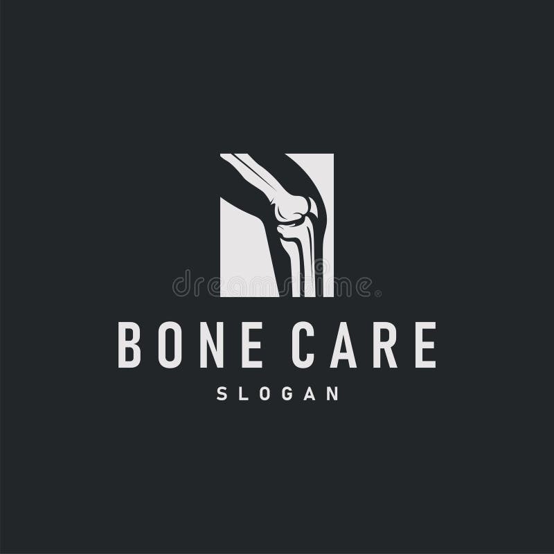 Minimalist Bone Health Logo Illustration Template Design Stock Vector ...