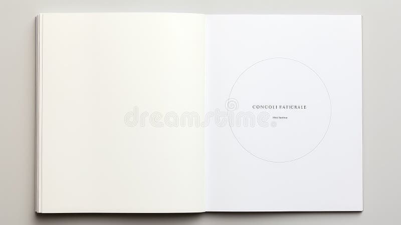 Minimalist Book Front and Back Stock Illustration - Illustration of ...