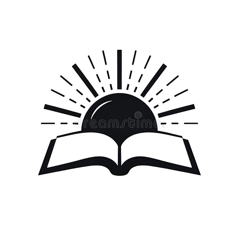 Minimalist Book and Light Logo – Symbol of Education and Knowledge ...