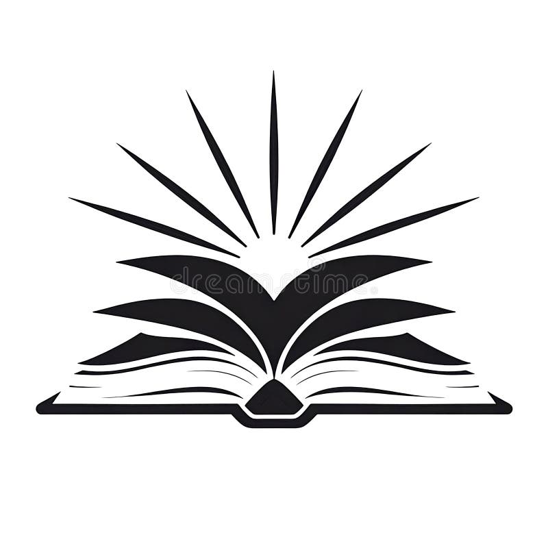 Minimalist Book and Light Logo – Symbol of Education and Knowledge ...