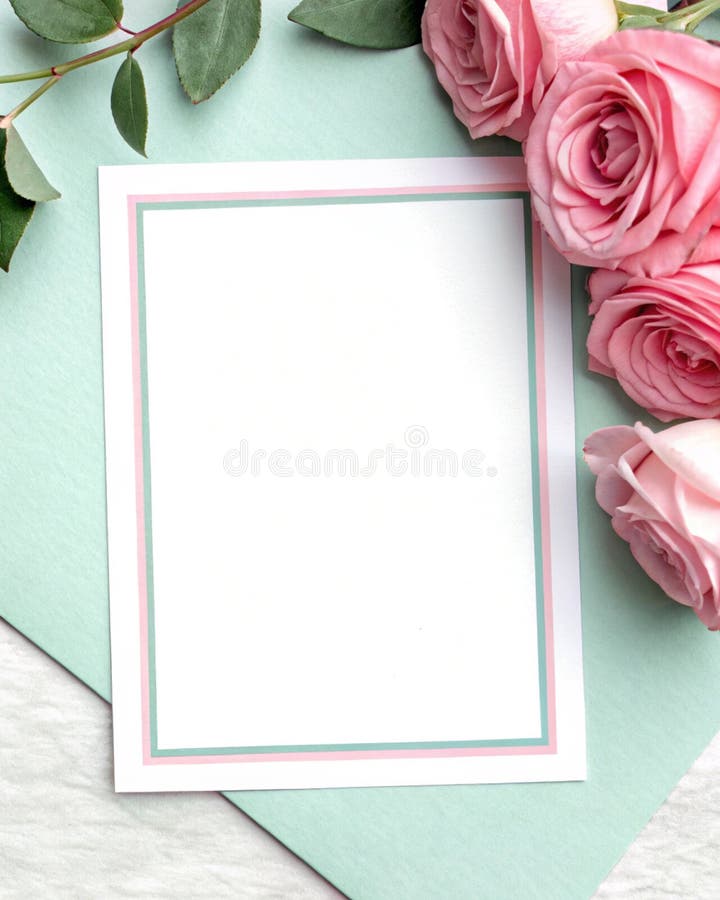 Minimalist Border Design with Paper Texture and Blush Harmony Palette ...