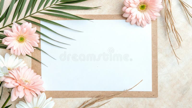 Minimalist Border Design with Paper Texture and Coastal Sand Palette ...
