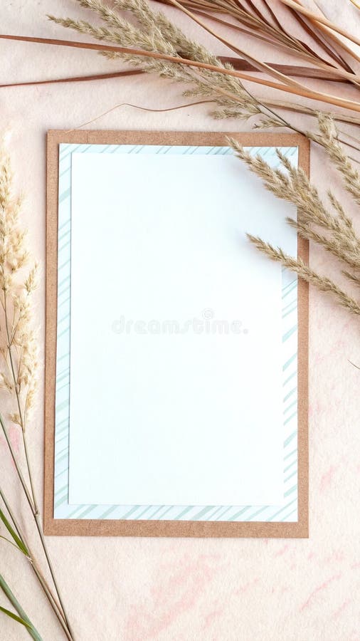 Minimalist Border Design with Paper Texture and Coastal Sand Palette ...