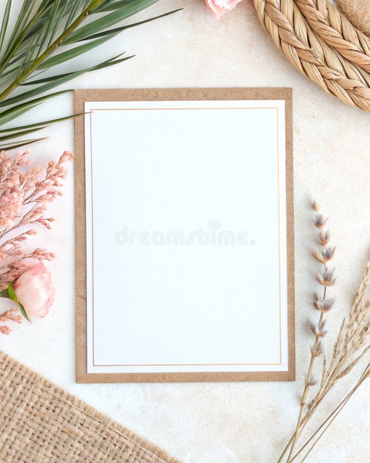 Minimalist Border Design with Paper Texture and Coastal Sand Palette ...