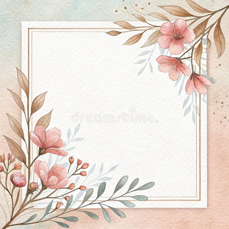 Minimalist Border Design with Paper Texture and Coastal Sand Palette ...