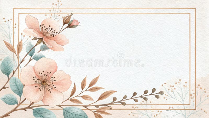 Minimalist Border Design with Paper Texture and Coastal Sand Palette ...