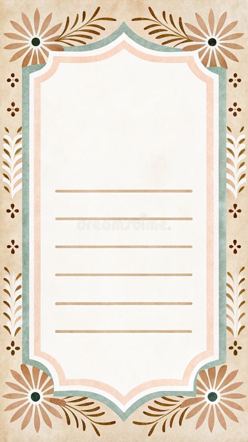 Minimalist Border Design with Paper Texture and Coastal Sand Palette ...