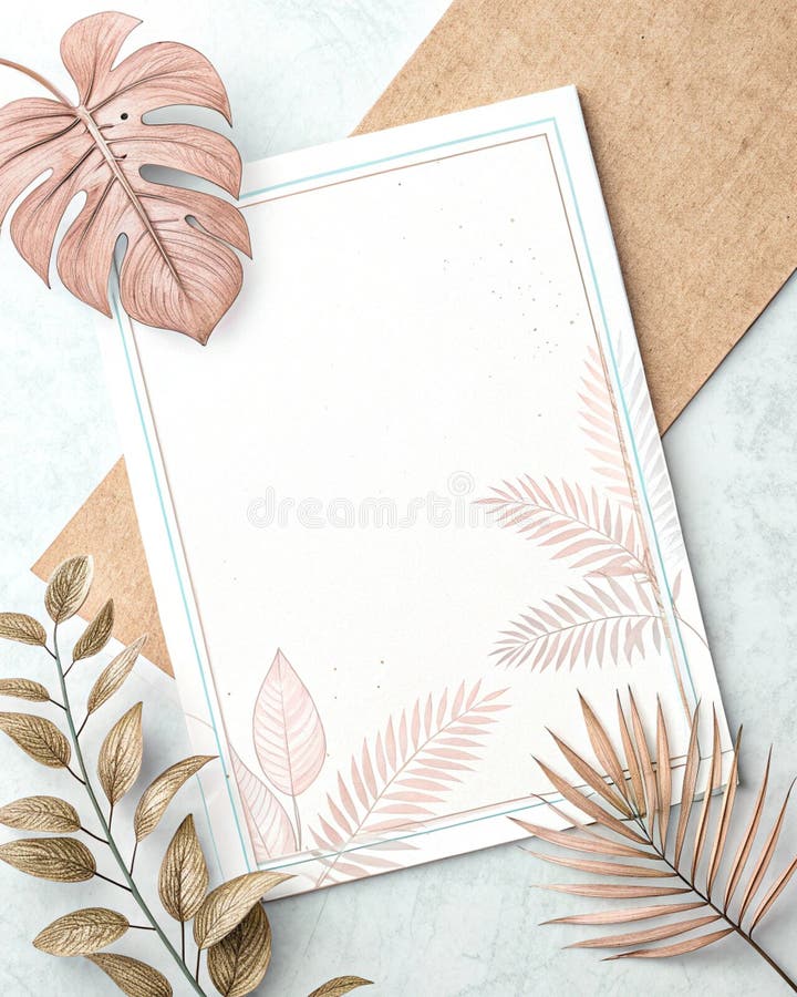 Minimalist Border Design with Paper Texture and Coastal Sand Palette ...