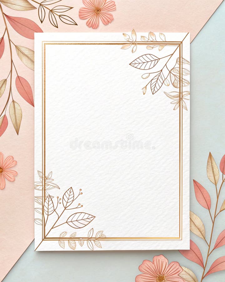 Minimalist Border Design with Paper Texture and Coastal Sand Palette ...