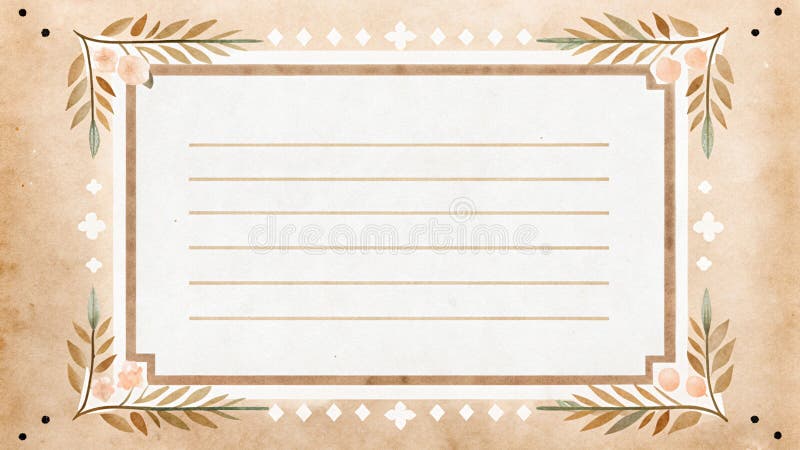 Minimalist Border Design with Paper Texture and Coastal Sand Palette ...