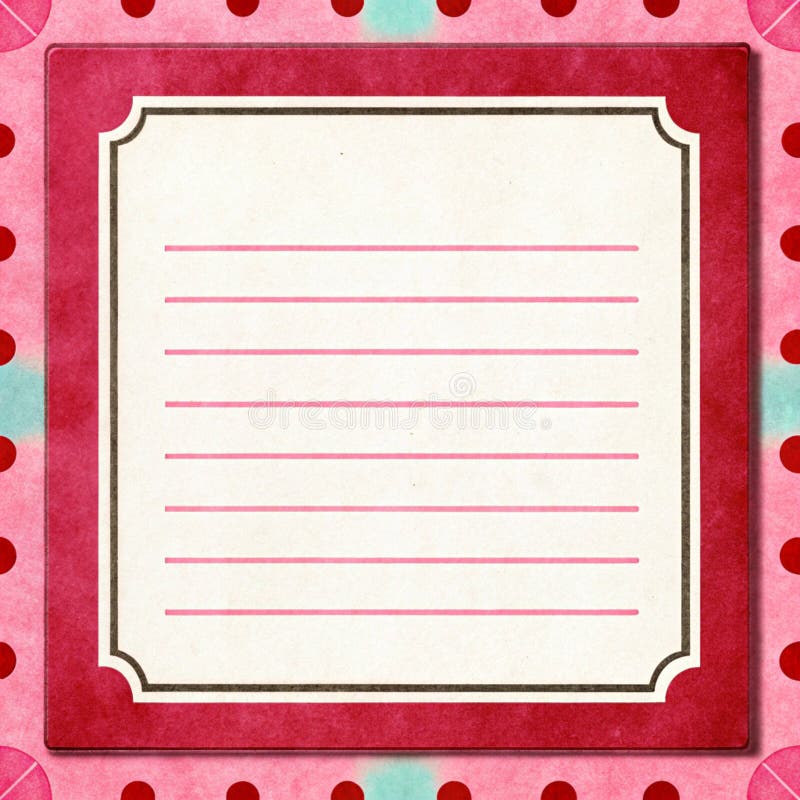 Minimalist Border Design with Paper Texture and Crimson Rose Palette ...