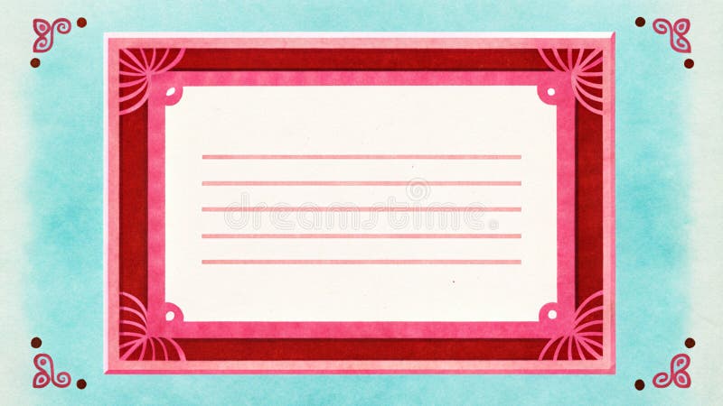 Minimalist Border Design with Paper Texture and Crimson Rose Palette ...