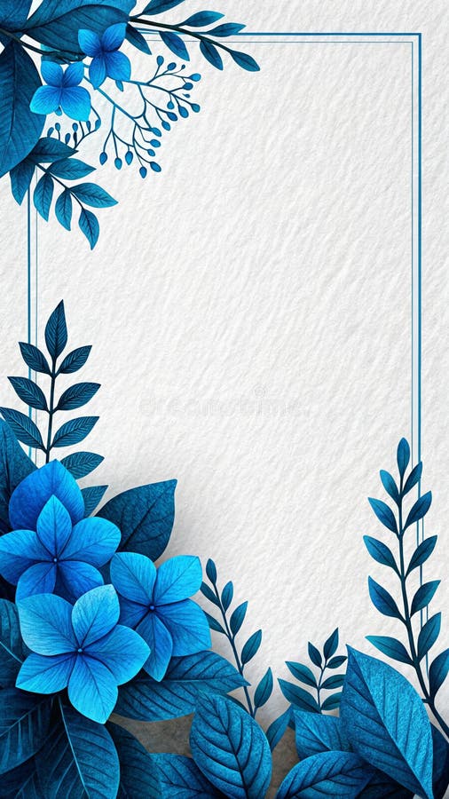 Minimalist Border Design with Paper Texture and Deep Ocean Palette ...