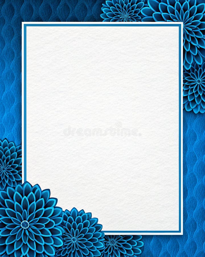 Minimalist Border Design with Paper Texture and Deep Ocean Palette ...