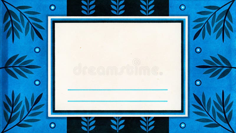 Minimalist Border Design with Paper Texture and Deep Ocean Palette ...