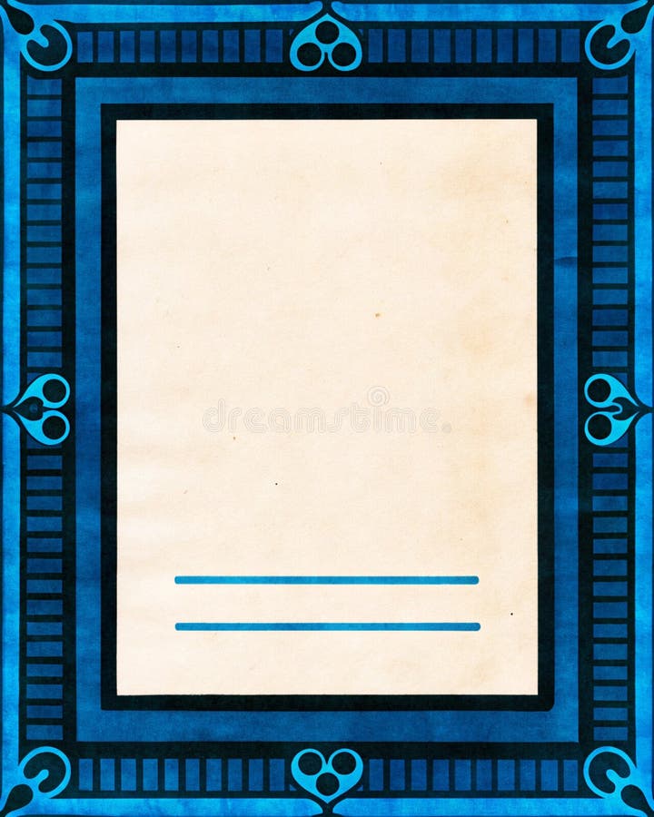 Minimalist Border Design with Paper Texture and Deep Ocean Palette ...