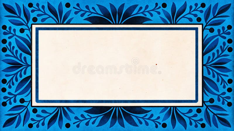 Minimalist Border Design with Paper Texture and Deep Ocean Palette ...