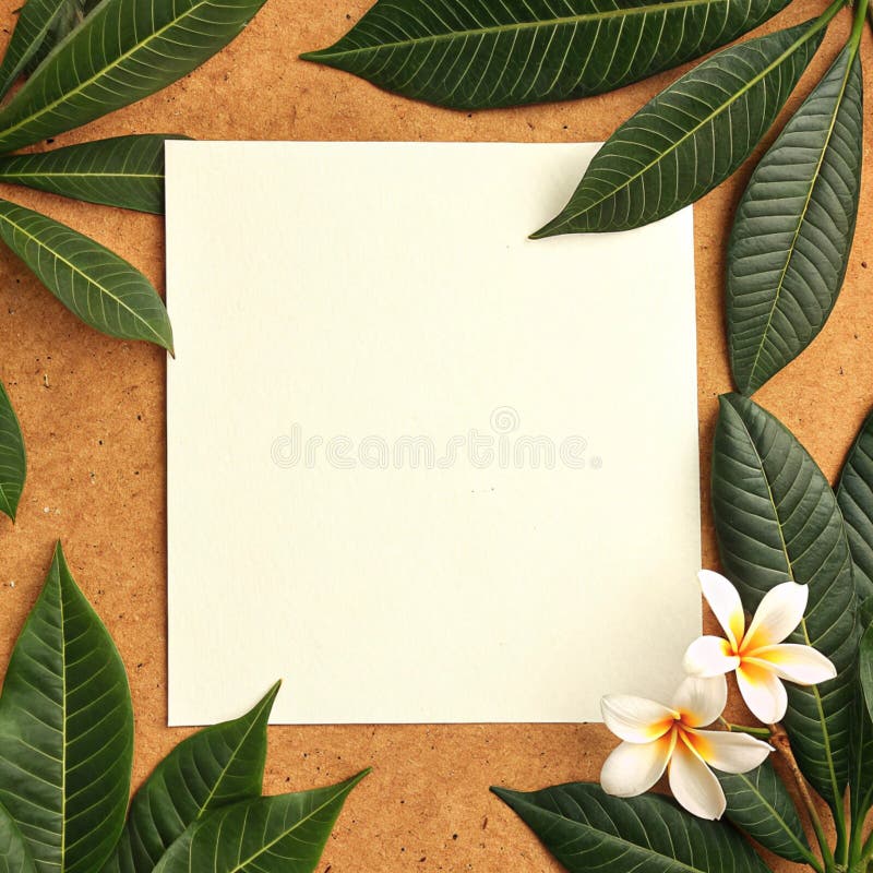 Minimalist Border Design with Paper Texture and Azure Sky Palette Stock ...