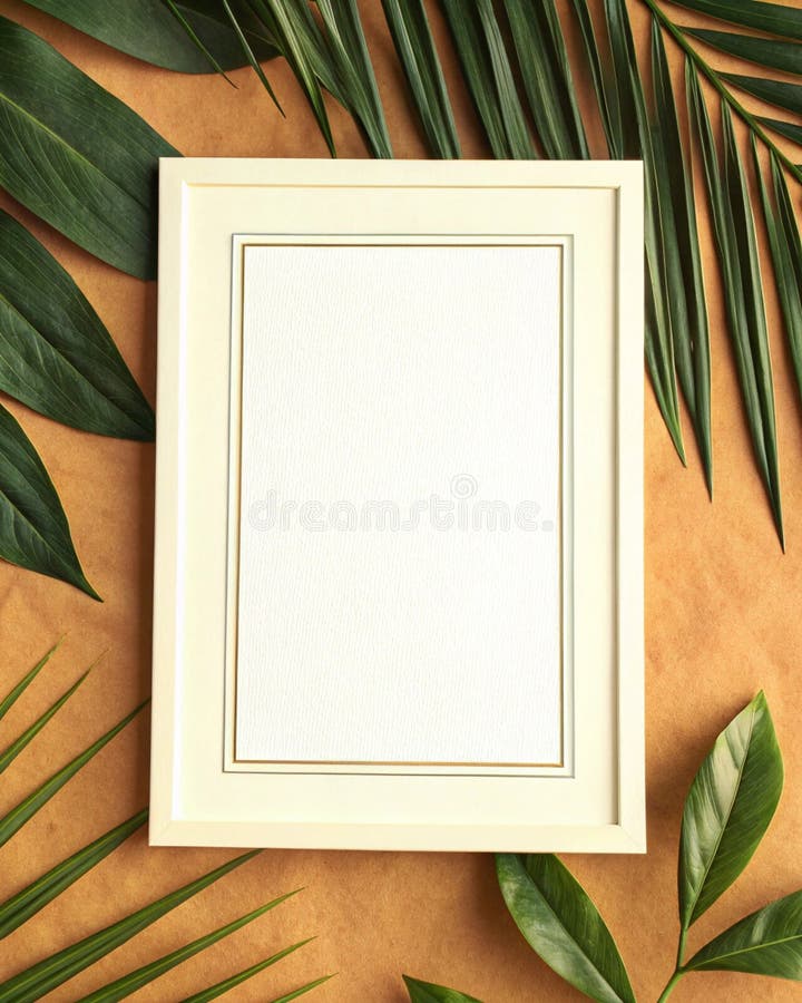 Minimalist Border Design with Paper Texture Stock Illustration ...