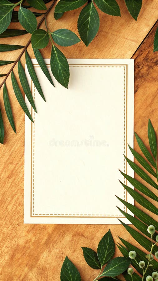Minimalist Border Design with Paper Texture Stock Illustration ...