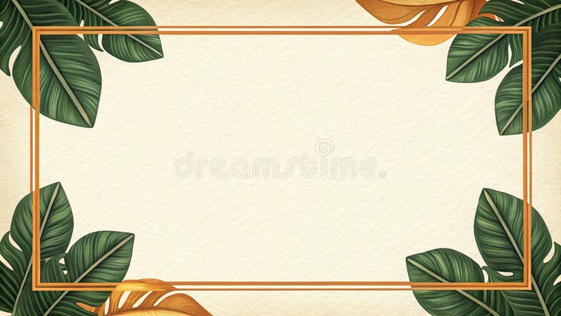 Minimalist Border Design with Paper Texture Stock Illustration ...