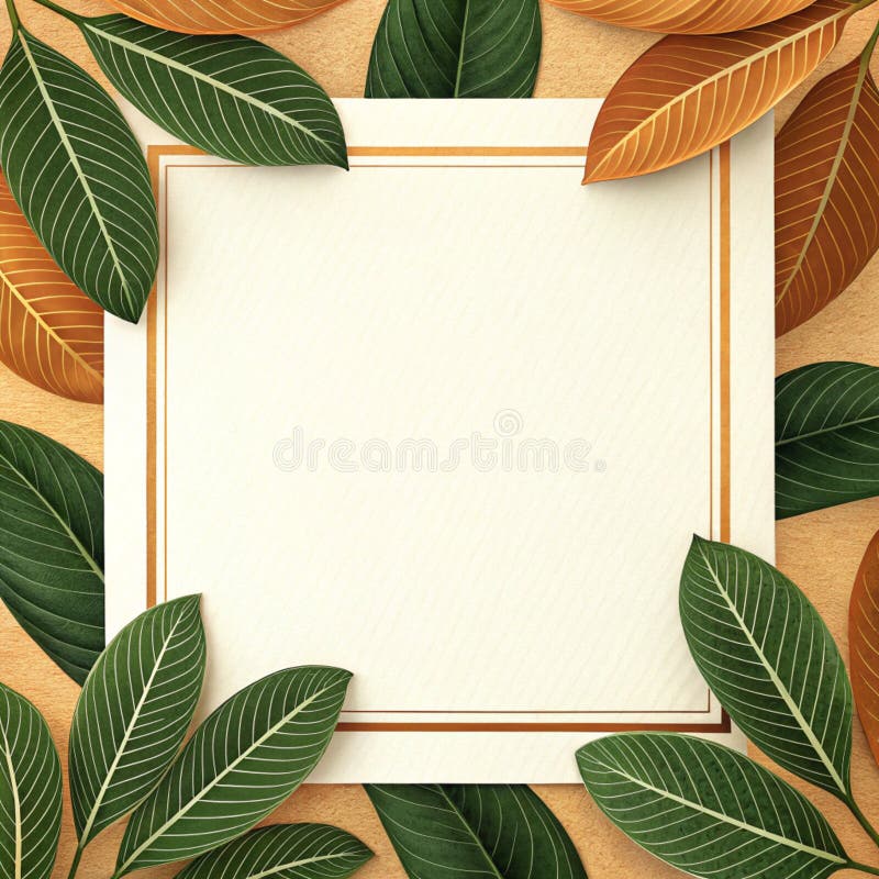 Minimalist Border Design with Paper Texture Stock Illustration ...