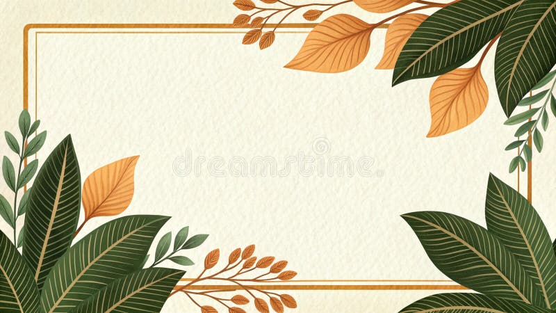Minimalist Border Design with Paper Texture Stock Illustration ...