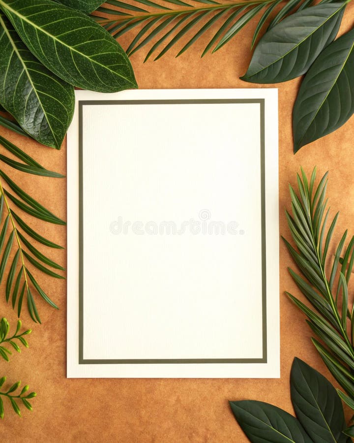 Minimalist Border Design with Paper Texture and Earth Tones Palette ...