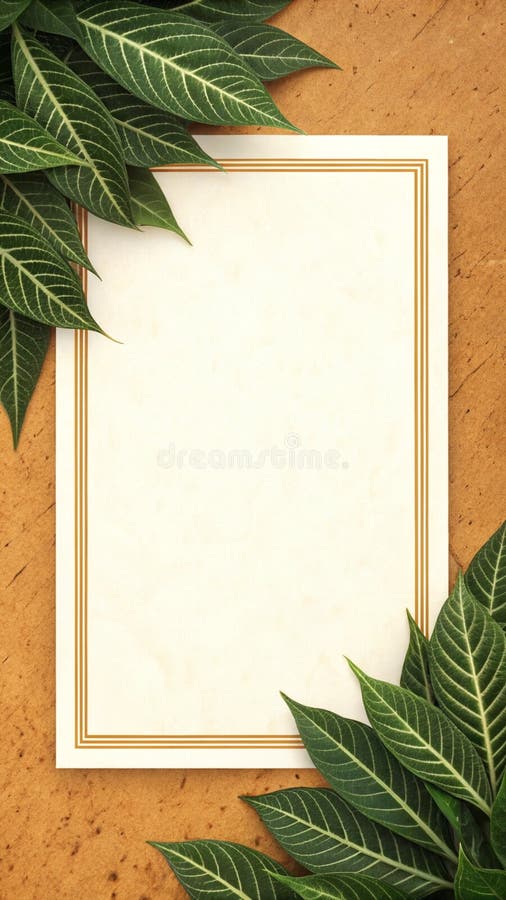 Minimalist Border Design with Paper Texture and Earth Tones Palette ...