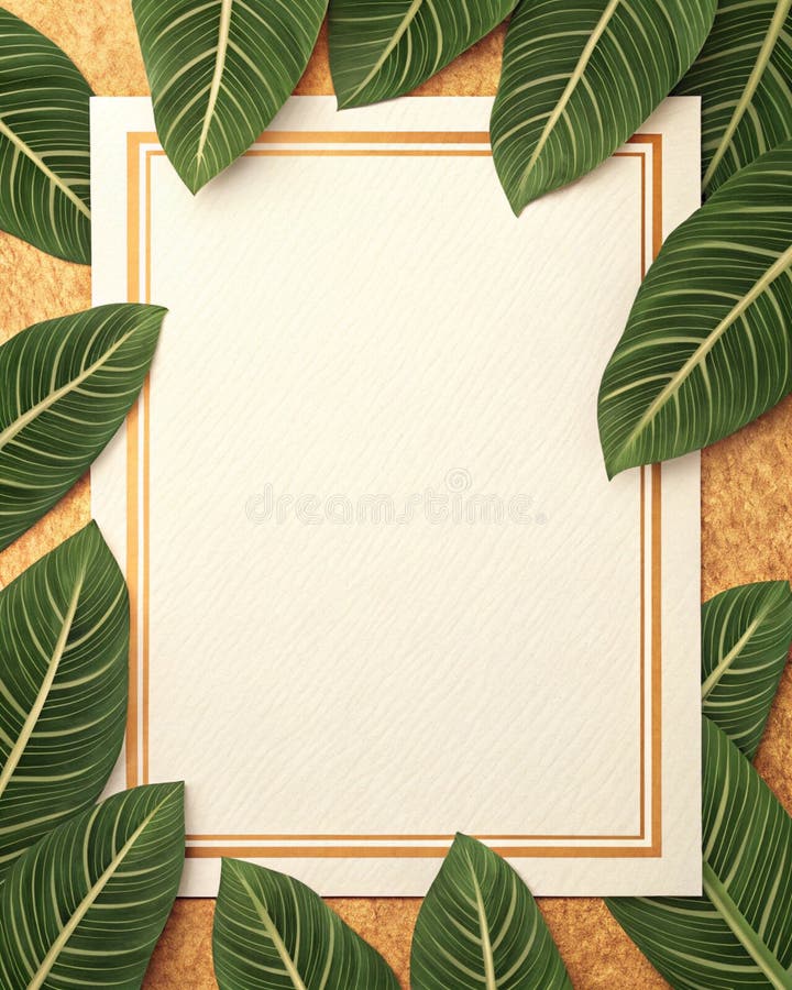 Minimalist Border Design with Paper Texture and Earth Tones Palette ...