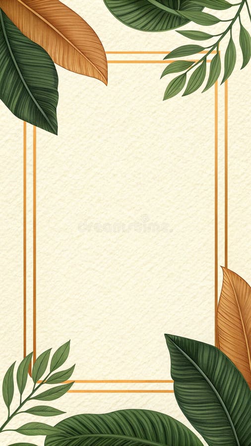 Minimalist Border Design with Paper Texture and Earth Tones Palette ...