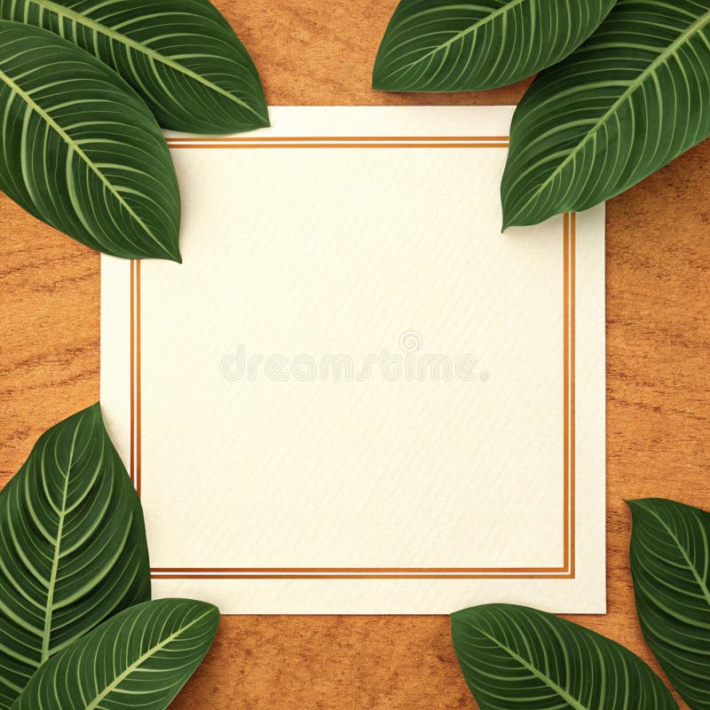 Minimalist Border Design with Paper Texture and Earth Tones Palette ...