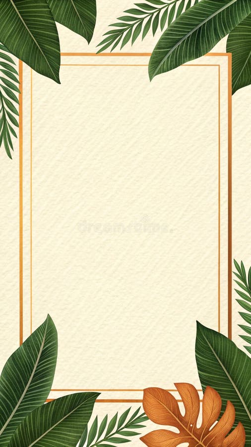 Minimalist Border Design with Paper Texture and Earth Tones Palette ...
