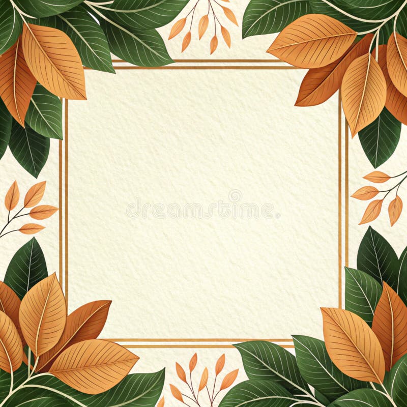 Minimalist Border Design with Paper Texture and Earth Tones Palette ...