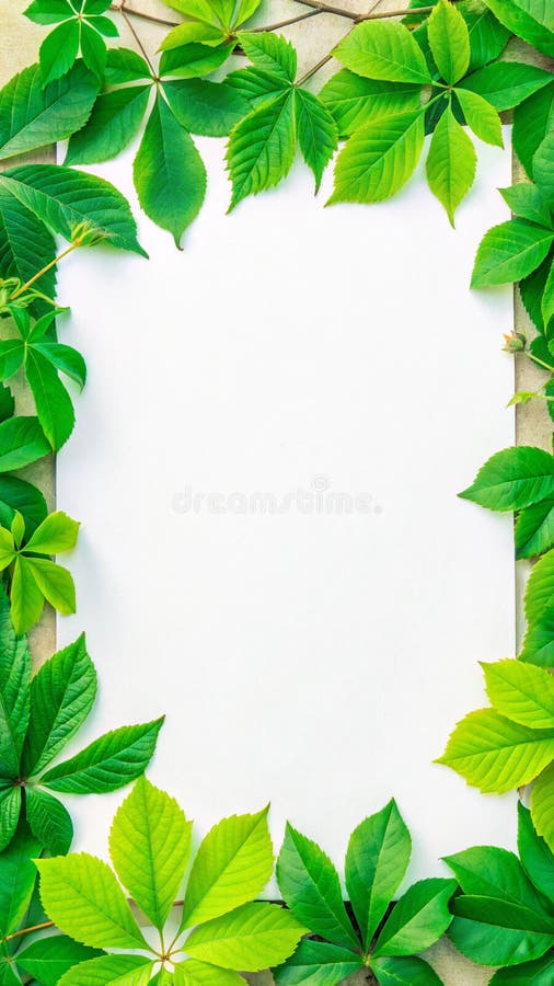 Minimalist Border Design with Paper Texture and Electric Greens Palette ...