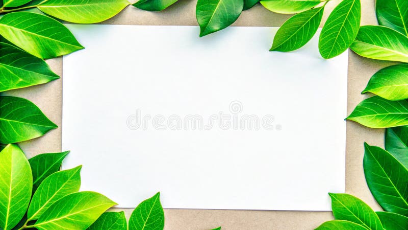 Minimalist Border Design with Paper Texture and Electric Greens Palette ...