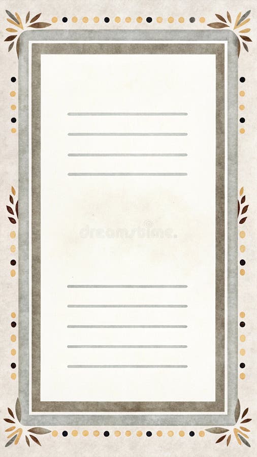 Minimalist Border Design with Paper Texture and Misty Morning Palette ...