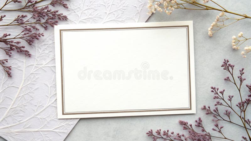 Minimalist Border Design with Paper Texture and Misty Morning Palette ...