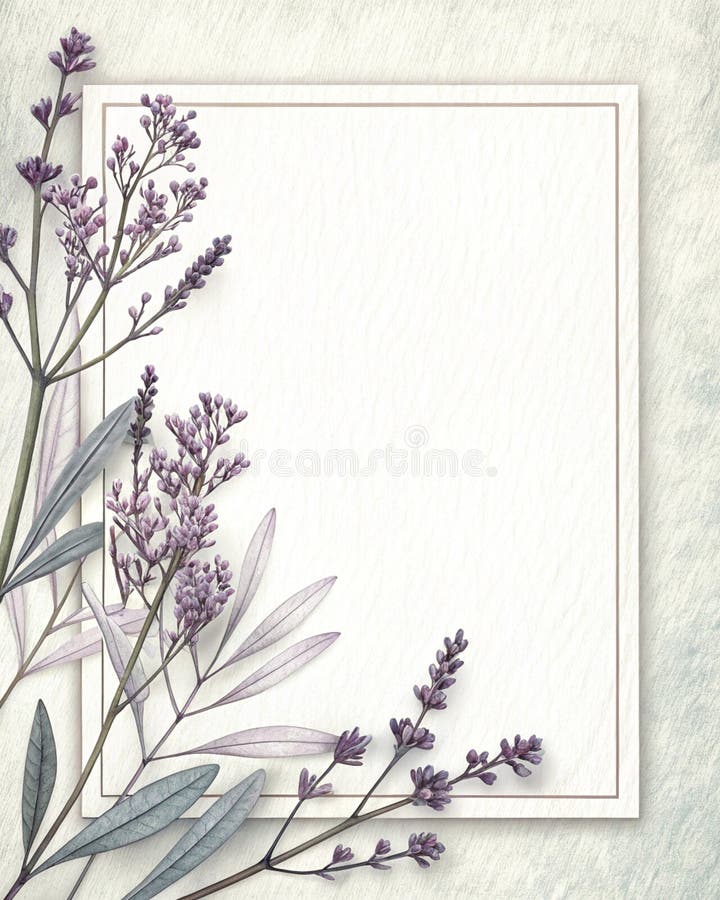 Minimalist Border Design with Paper Texture and Misty Morning Palette ...