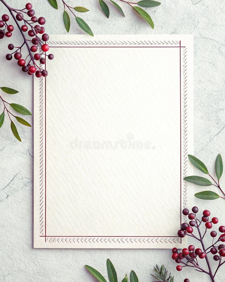 Minimalist Border Design with Paper Texture and Misty Morning Palette ...