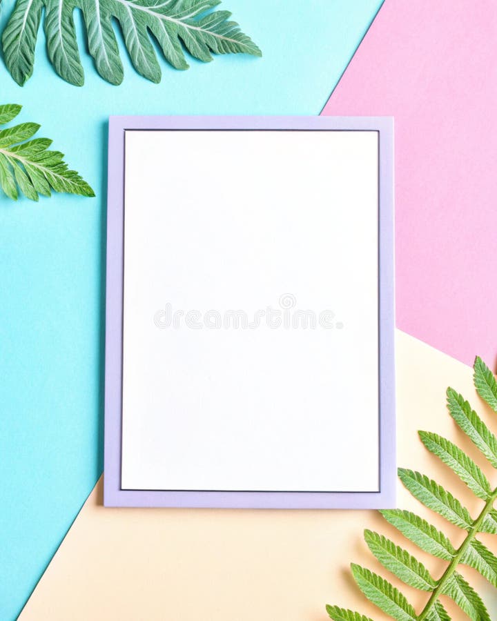 Minimalist Border Design with Paper Texture and Pastel Dream Palette ...