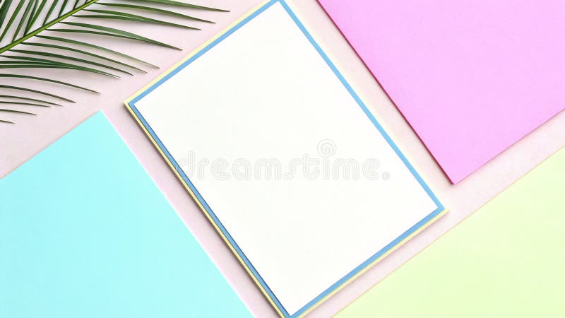 Minimalist Border Design with Paper Texture and Pastel Dream Palette ...