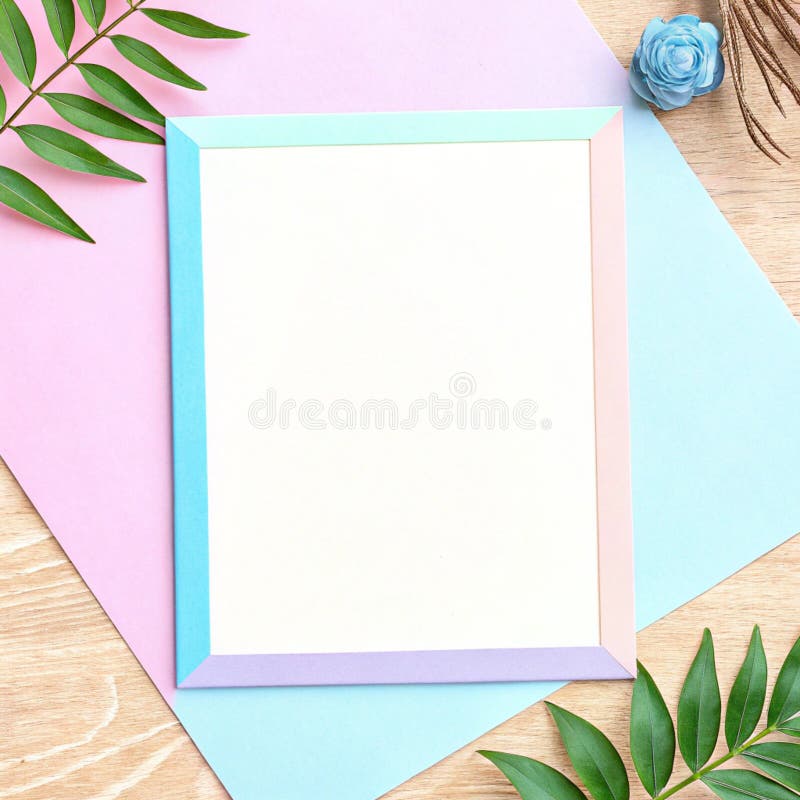 Minimalist Border Design with Paper Texture and Pastel Dream Palette ...