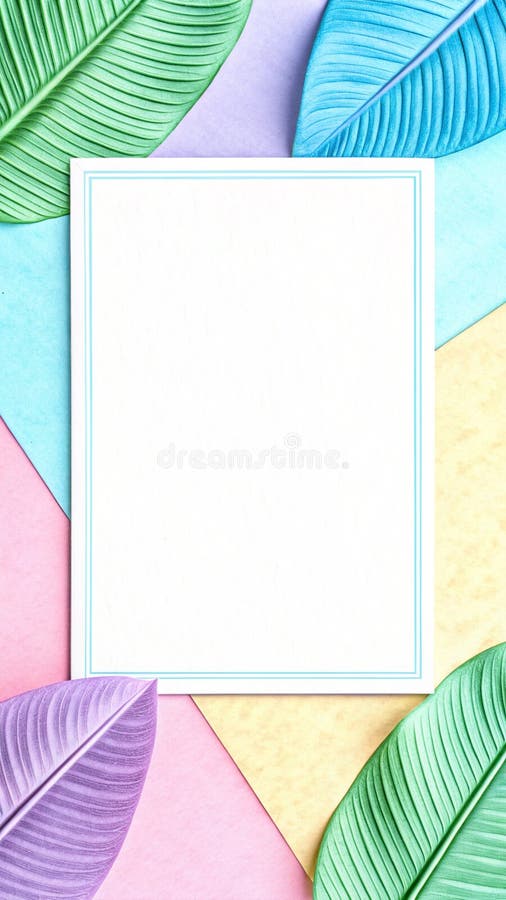Minimalist Border Design with Paper Texture and Pastel Dream Palette ...