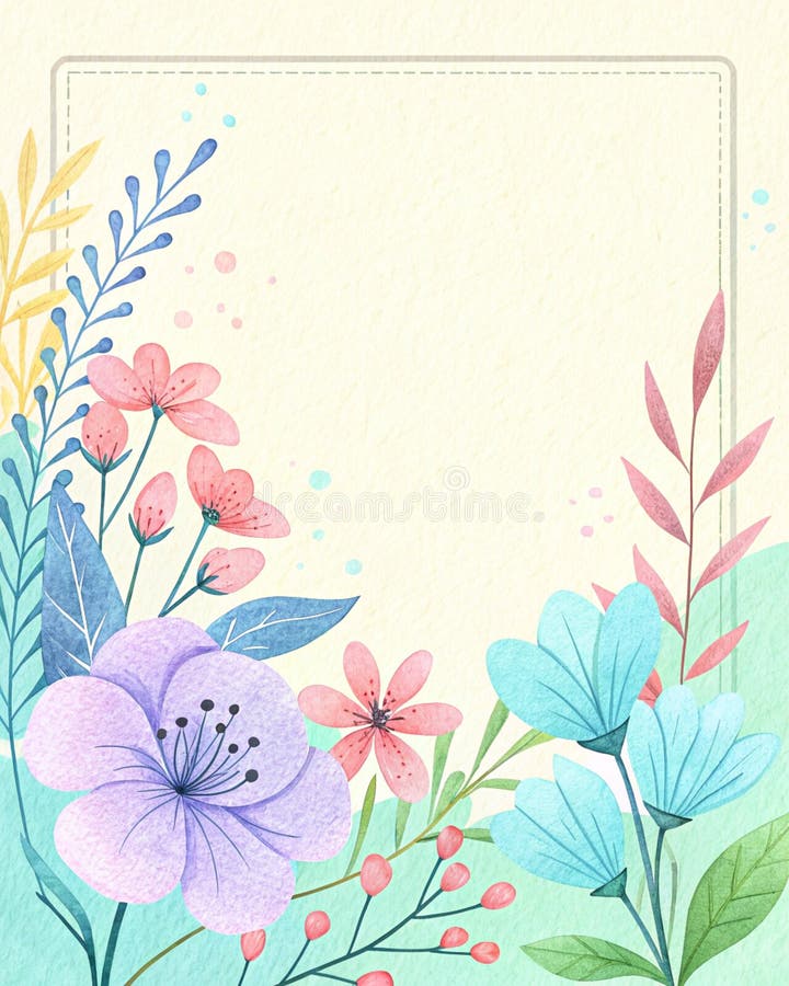 Minimalist Border Design with Paper Texture and Pastel Dream Palette ...