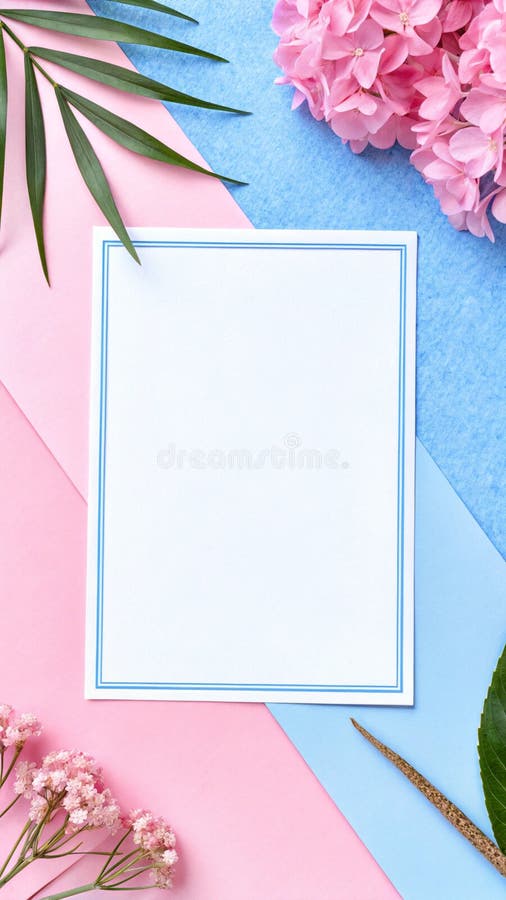 Minimalist Border Design with Paper Texture and Pastel Dreams Palette ...